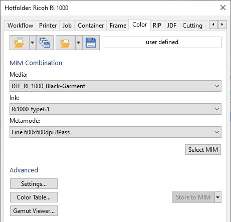 MIM combinations: Ensure optimal interaction between printer and software