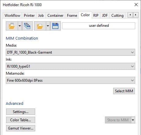 MIM combinations: Ensure optimal interaction between printer and software