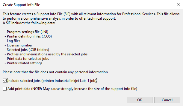 How to create a Support Info File as of Version 23