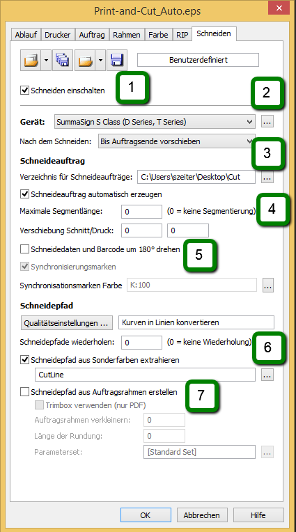 ColorGATE Print&Cut Modul (PCM) und CutServer