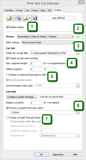 ColorGATE Print&Cut Modul (PCM) and CutServer